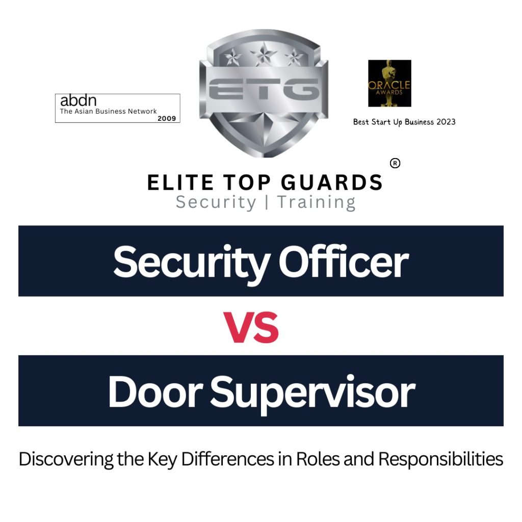 Security Officer vs. Door Supervisor: Discovering the Key Differences ...